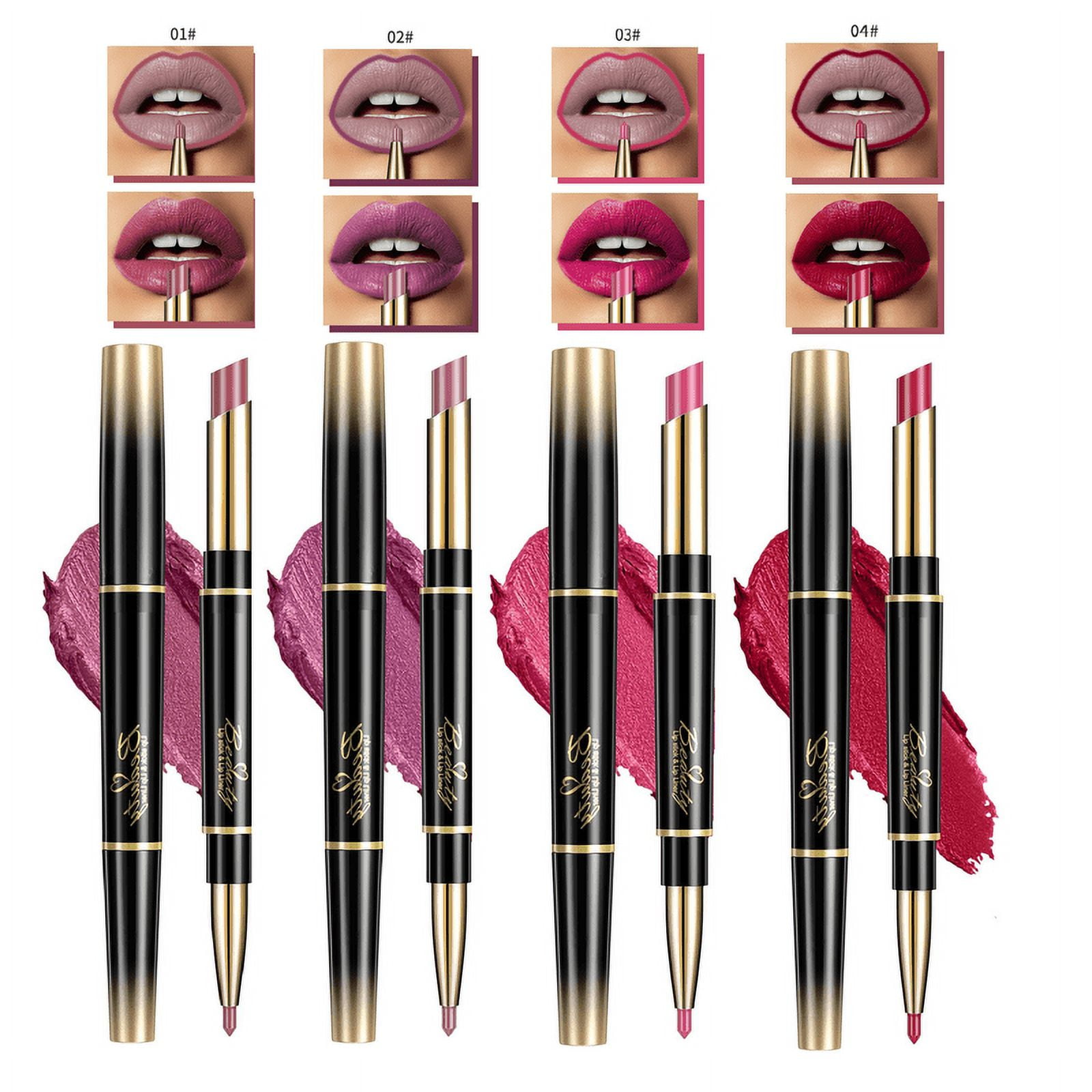 2 in 1 Lipstick, Lip Liner Lipstick Set, Double-ended Lipstick ... 2 in 1 Lipstick, Lip Liner Lipstick Set, Double-ended Lipstick ...
