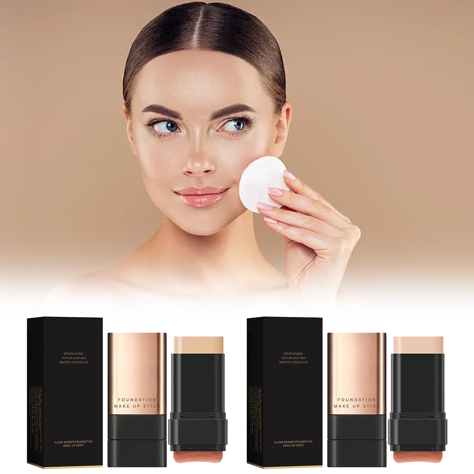 2 in 1- Anti- Foudation Stick,Double Head Foundation Make Up Stick ...