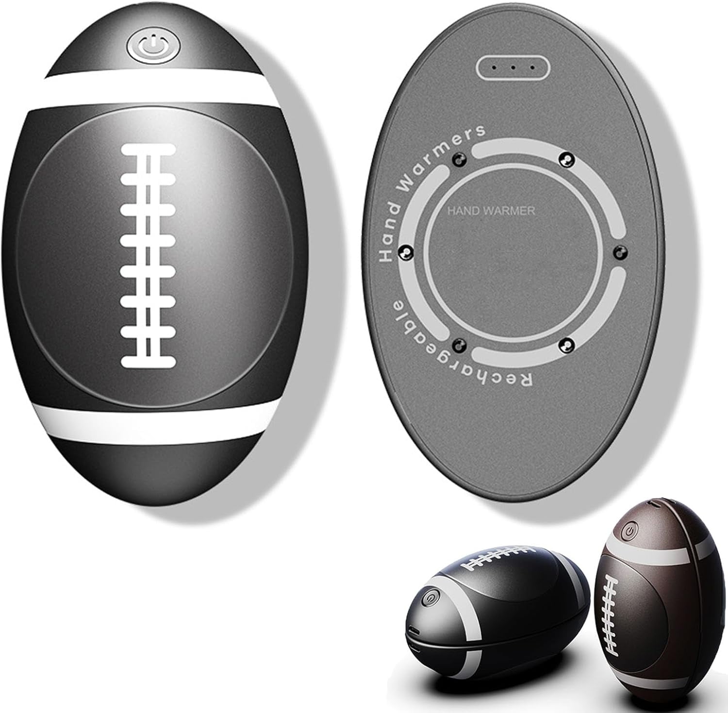 2 in 1 Magnetic Hand Warmer, Rugby Avocado Pocket Electric Hand Warmer ...