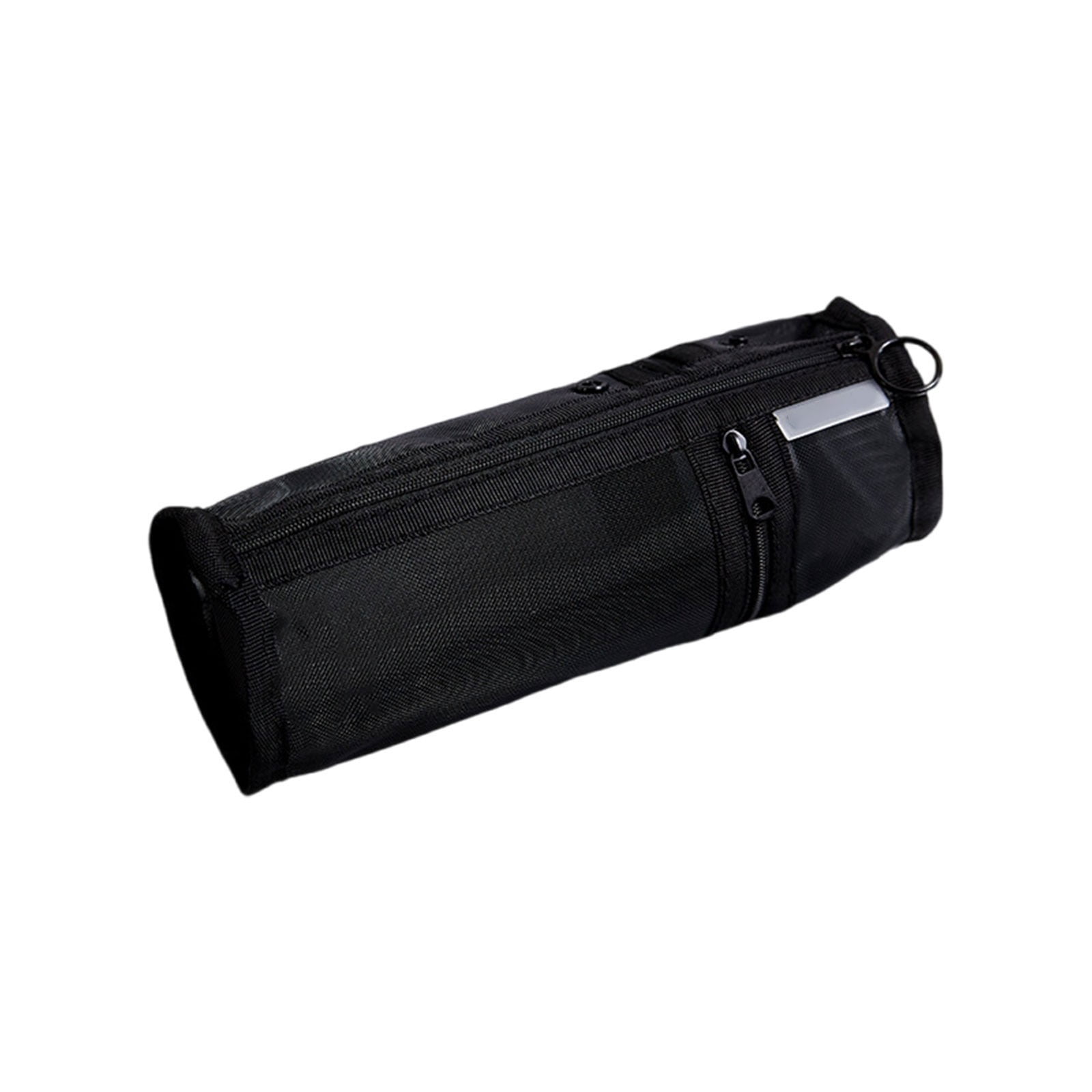 2 In 1 Mesh Pencil Case, Transparent Foldable Cylinder Pen Bag With ...
