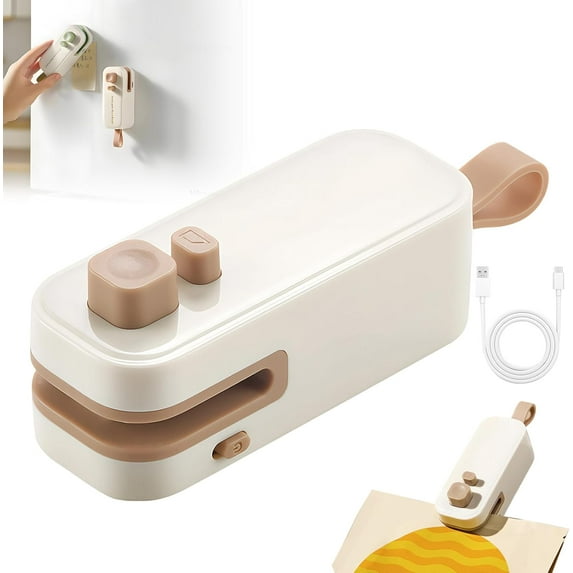 2 in 1 Mini Bag Sealer for Chips, Mini Bag Sealer with Cutter Lanyard ...