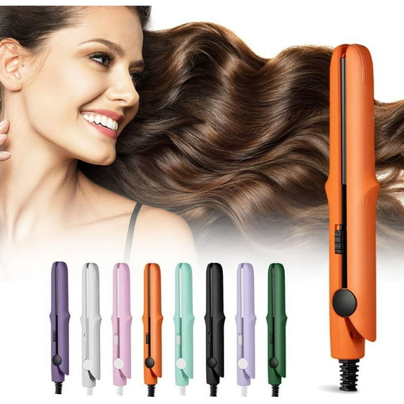 2 in 1 Mini Dual Purpose Curling Iron, 2026 New Portable Curling Wand ...