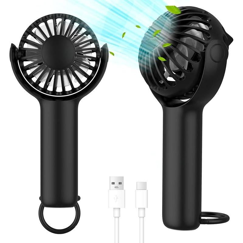 2 IN 1 Mini Portable Handheld Fan with Keychain Stand, Personal ...