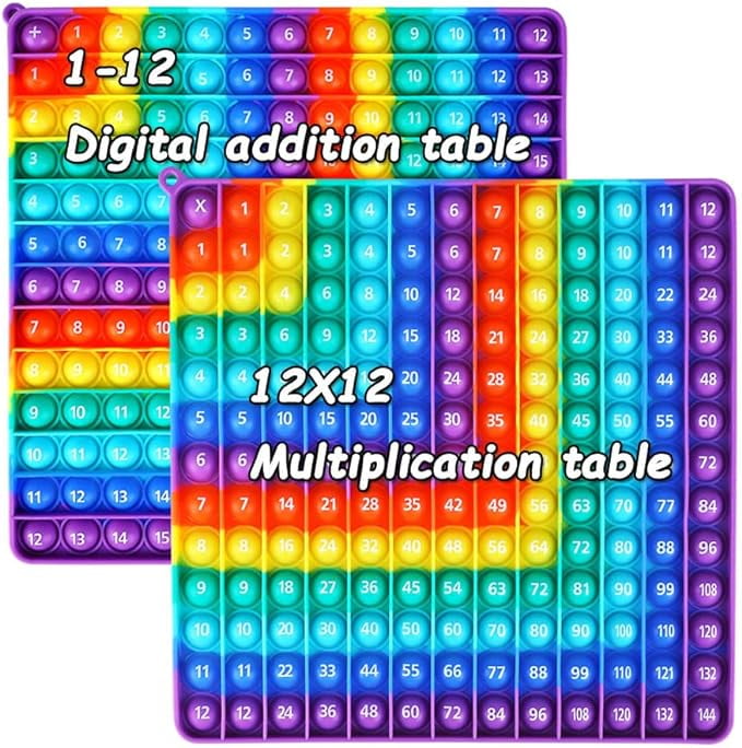 2 in 1 Multiplication Table and Digital Addition Table POPP Math Toy ...
