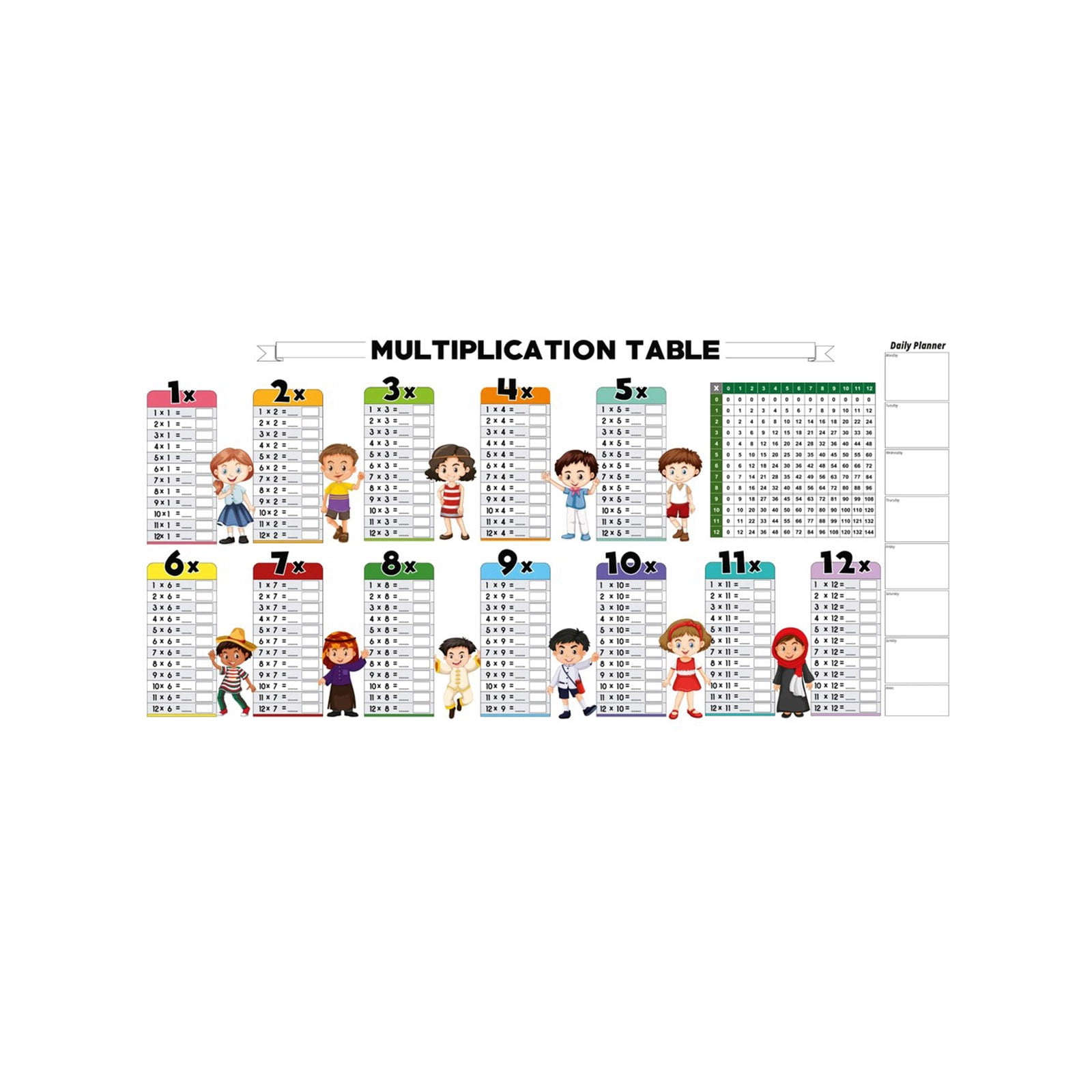 2 in 1 Multiplication Table Table Math Toy, SATRINO Dimple Fingertip ...