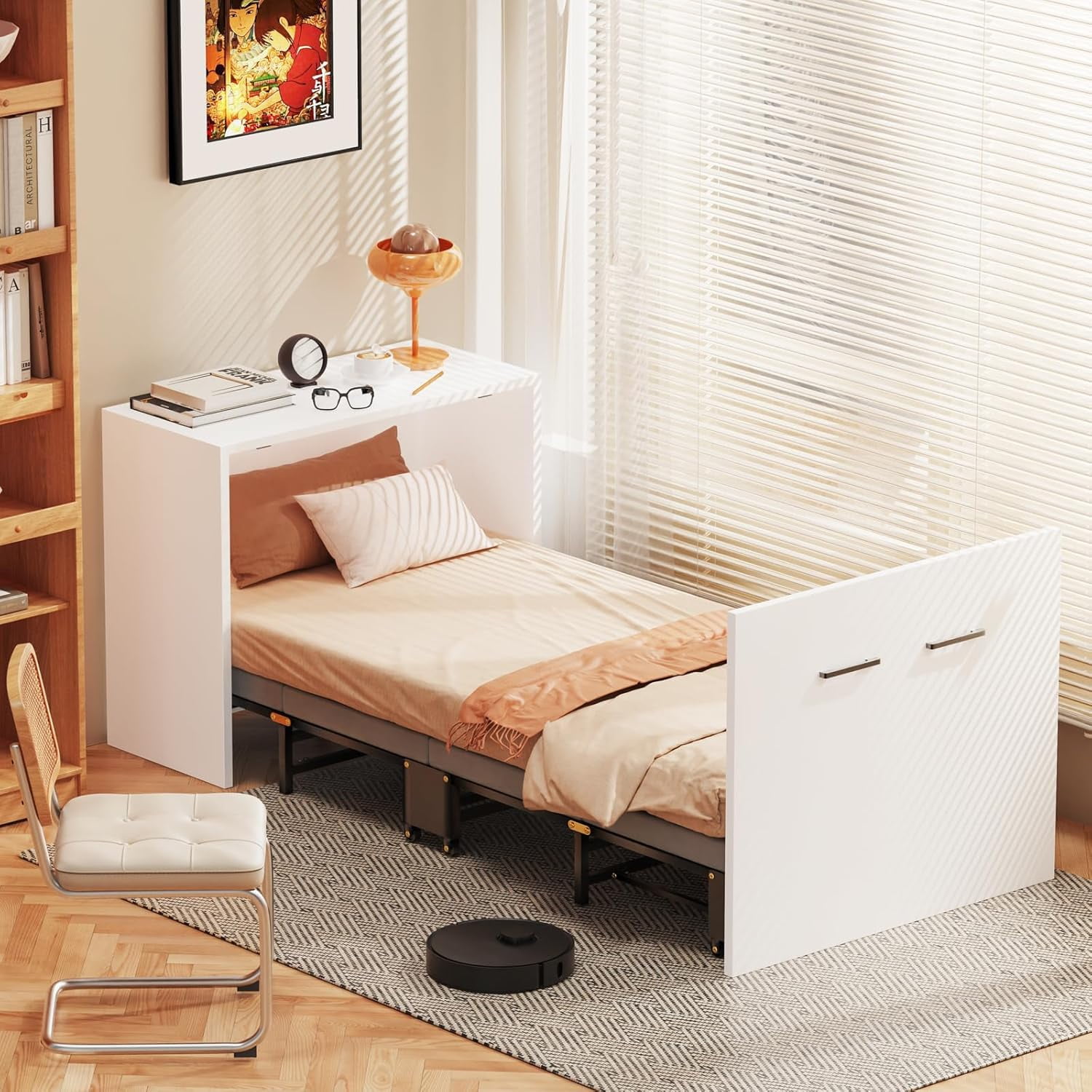 2 in 1 Murphy Bed Cabinet, Hide a Bed Cabinet, Folding Beds into ...