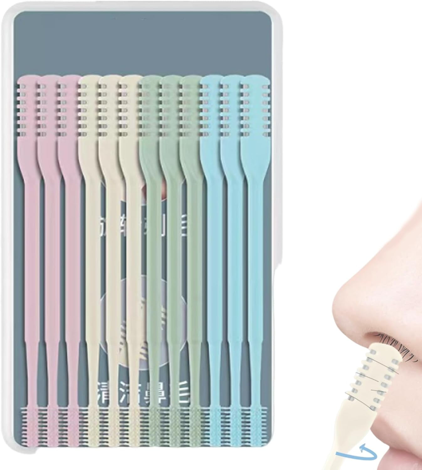 2 in 1 Nasal Hair Cutter, 2025 Upgraded Double-Sided Nose Hair Trimmer ...