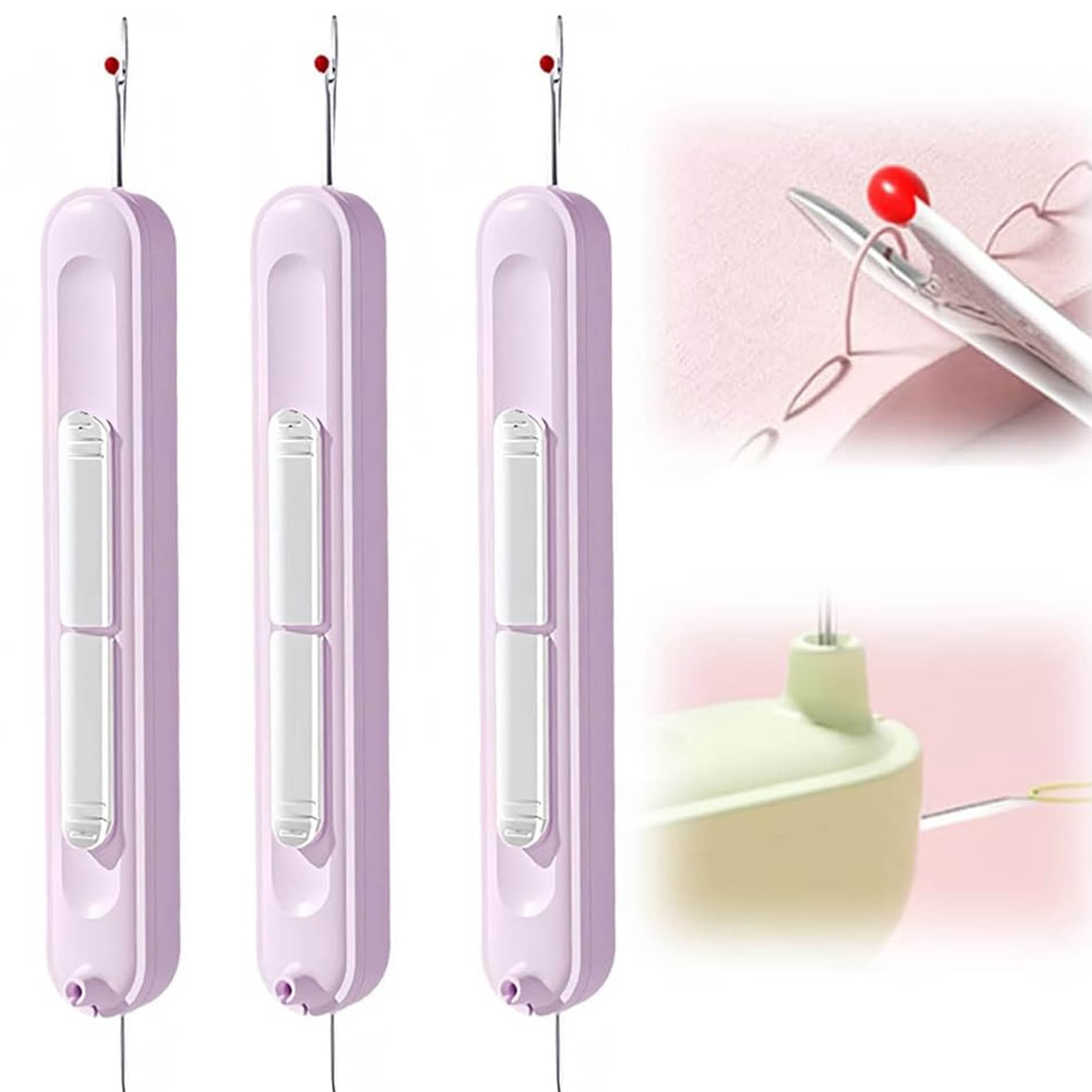 2 in 1 Needle Threader Seam Ripper,2025 New Stretchable Seam Rippers ...