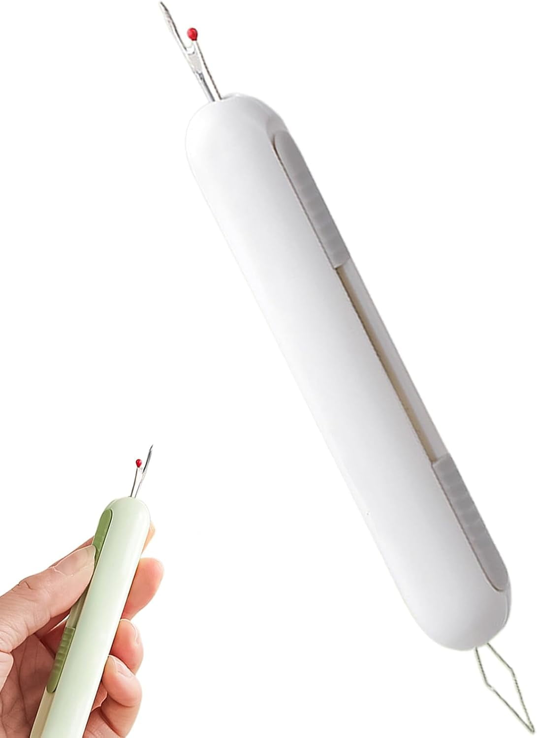 2 in 1 Needle Threader Seam Ripper, 2025 Upgraded Needle Threader ...