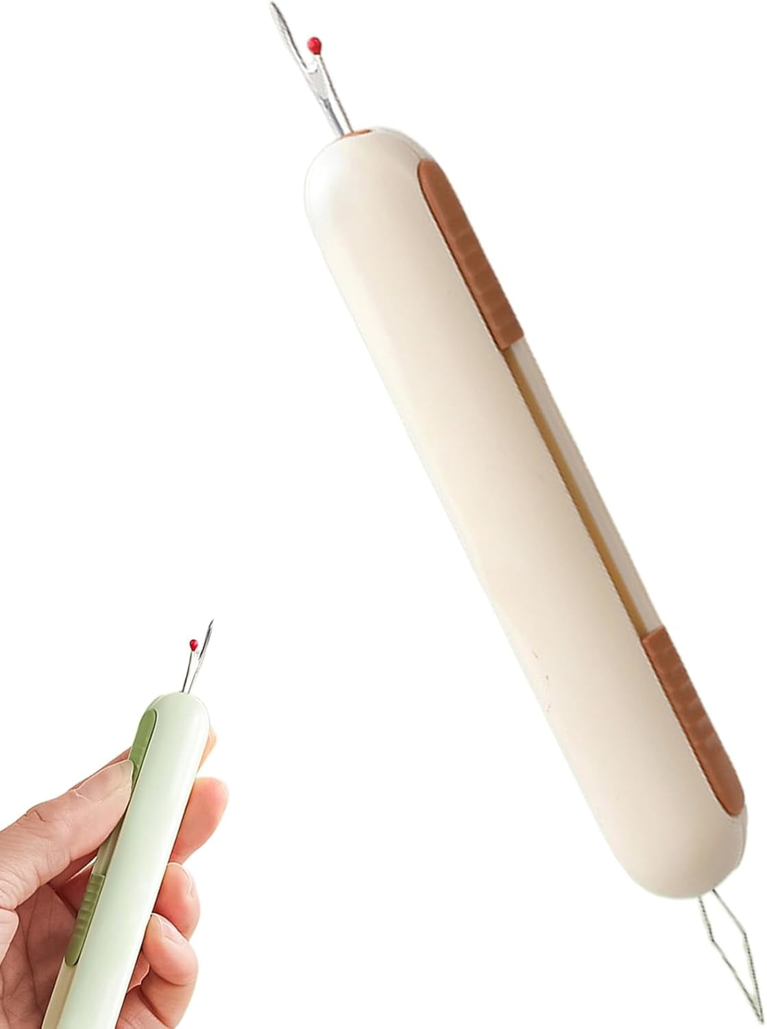 2 in 1 Needle Threader Seam Ripper, 2025 Upgraded Needle Threader ...