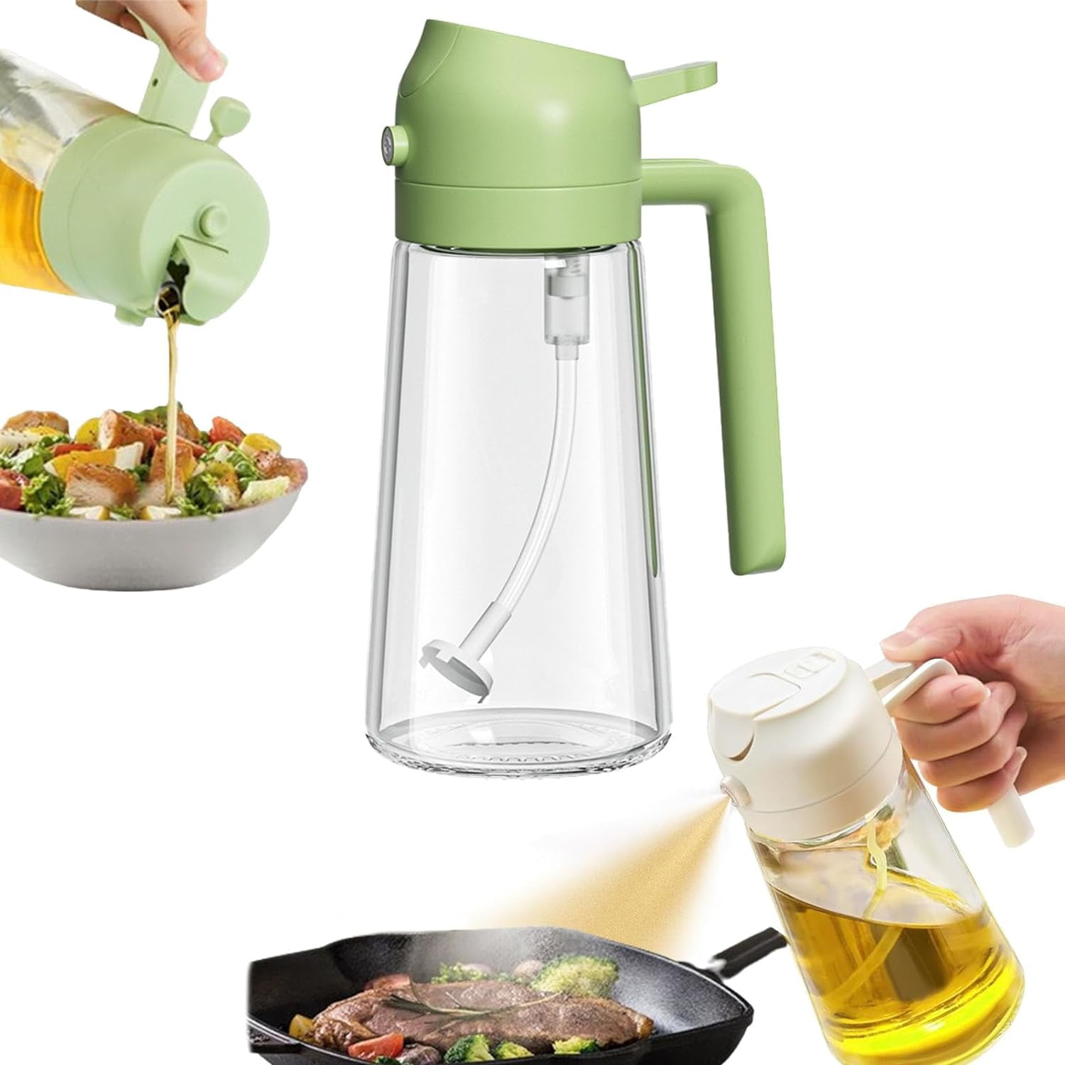2 In 1 Oil Dispenser And Oil Sprayer For Kitchen, Olive Oil Dispenser ...