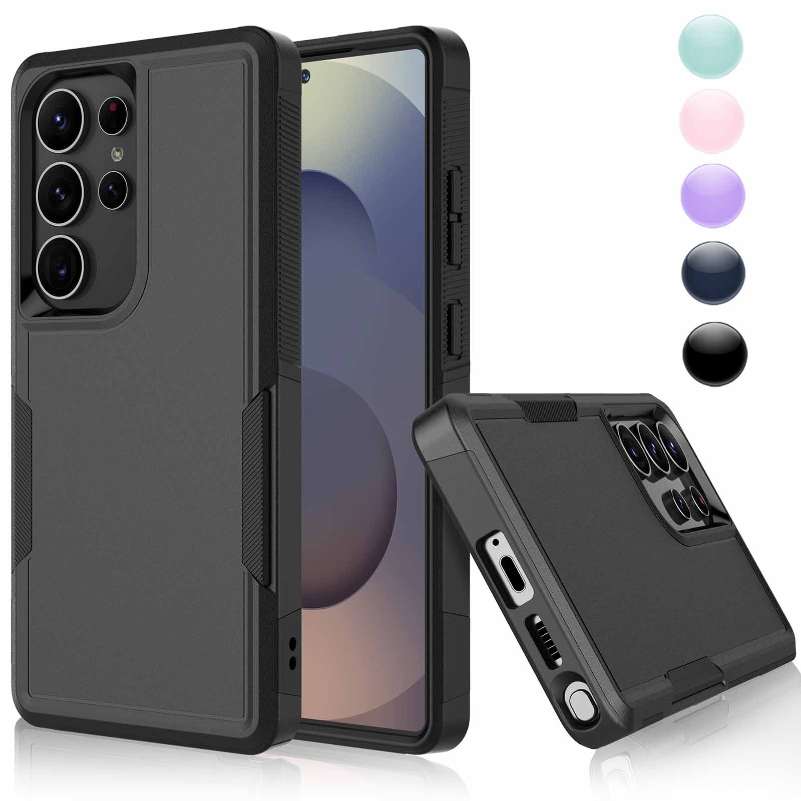 2 in 1 PC Strudy Case for Samsung Galaxy S25 Ultra, Military Grade ...