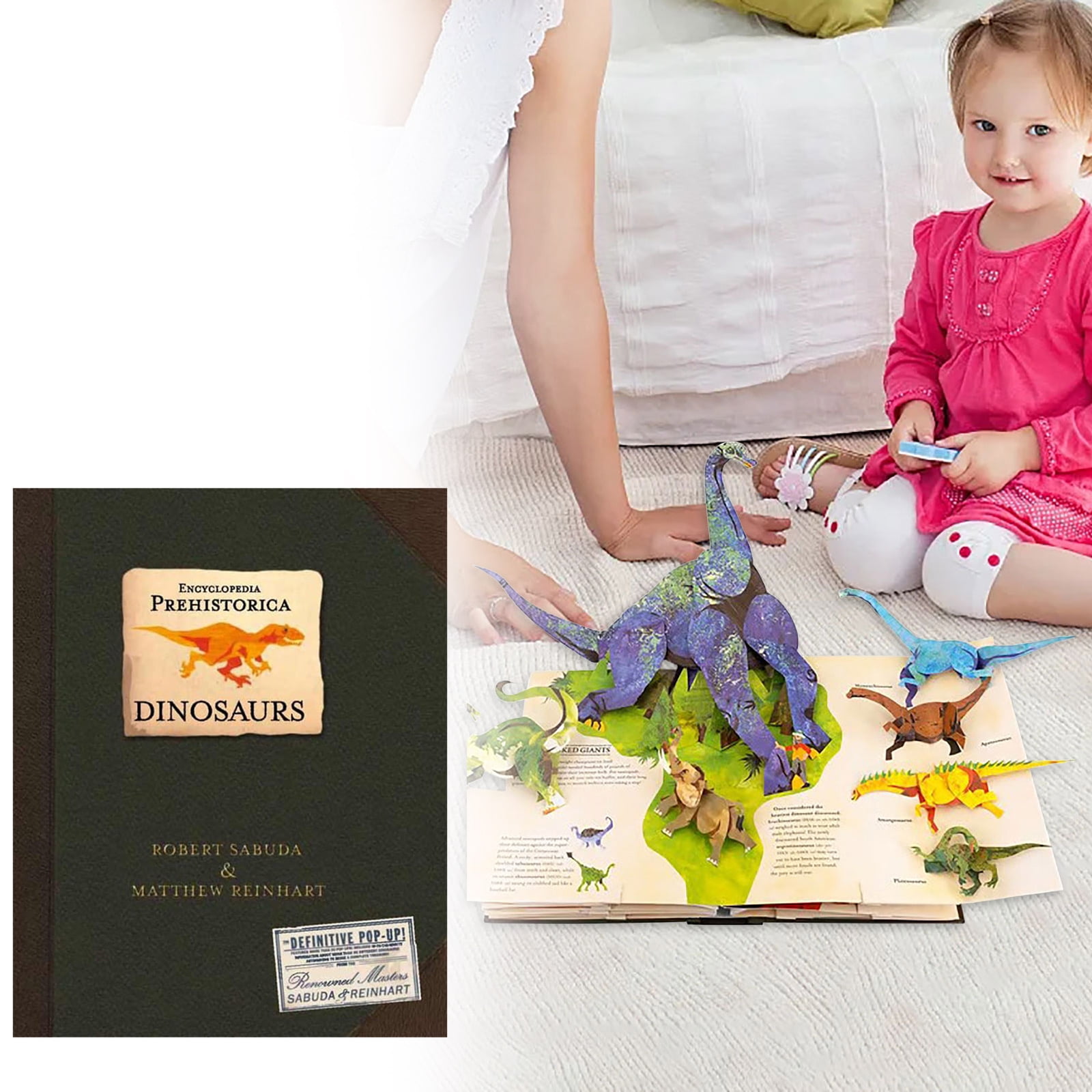 2/1 PCS 3D Encyclopedia Prehistorica Dinosaurs, Funny Interactive PopUp ...