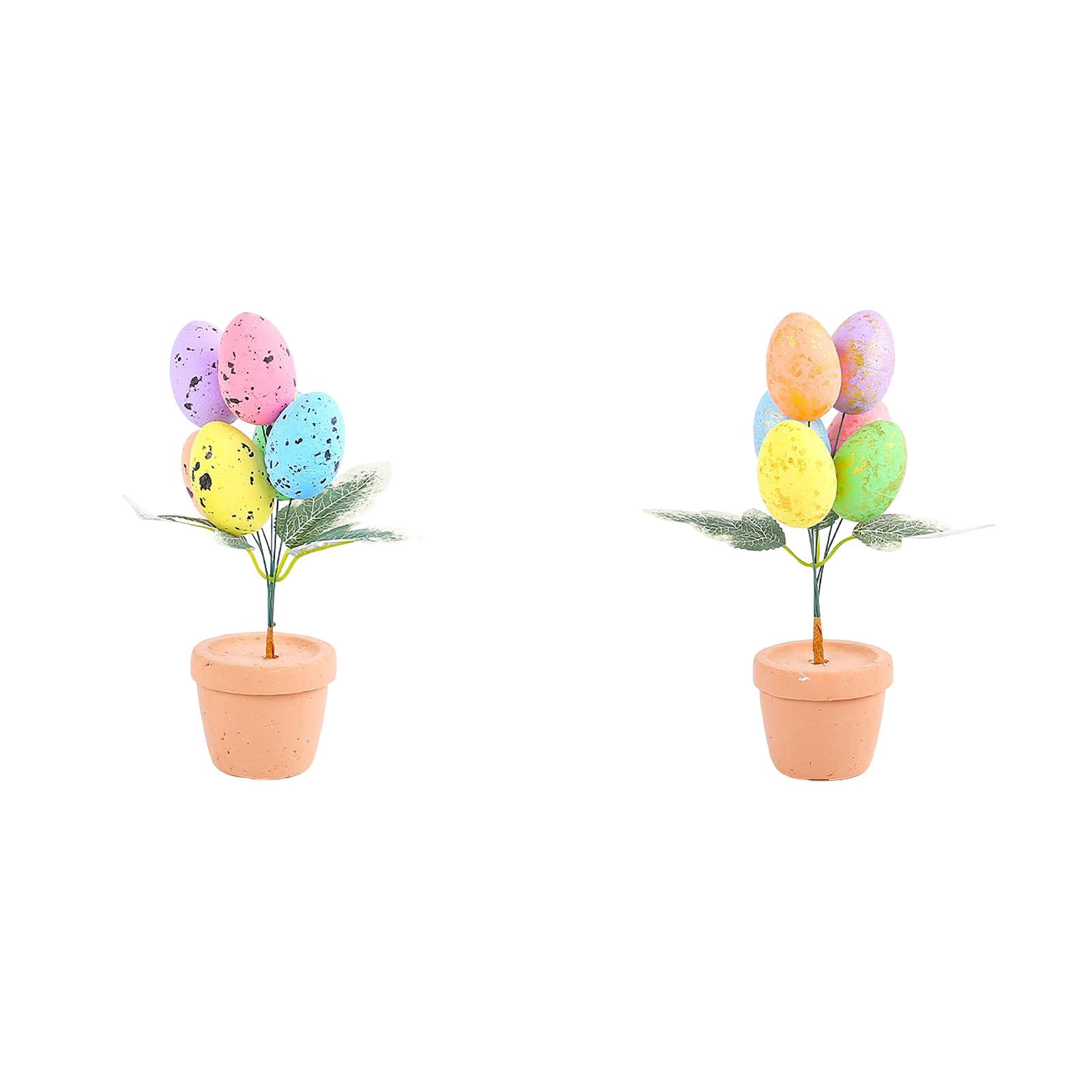 2/1 Pack Easter Egg Plant for Spring Party Decorations Easter Egg ...