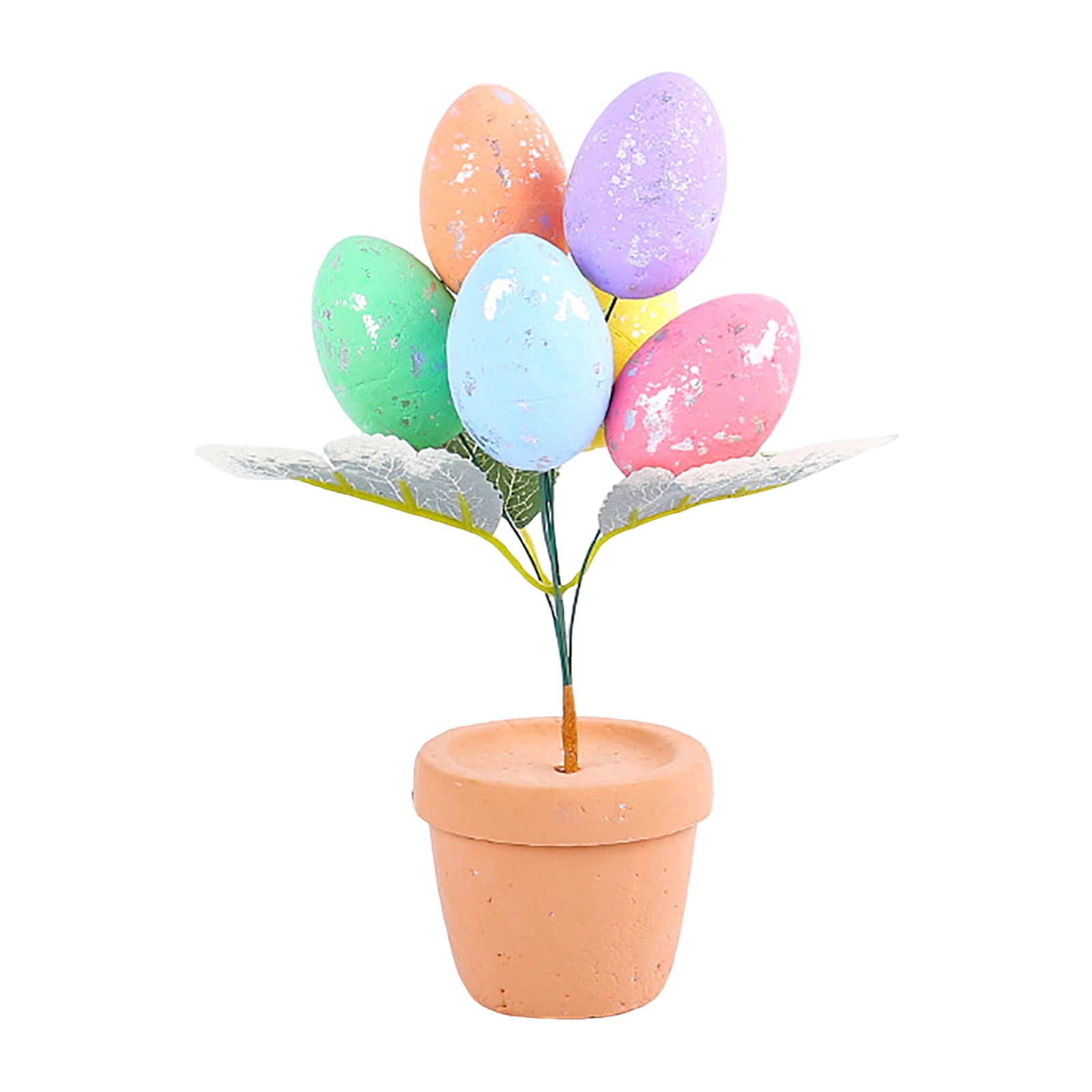 2/1 Pack Easter Egg Plant for Spring Party Decorations Easter Egg ...