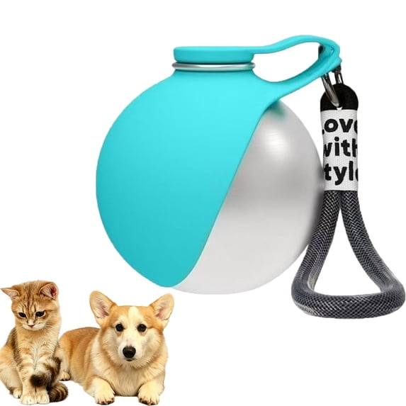 2 in 1 Portable Tumbler for Dogs, 2026 New 10Oz Stainless Steel Dog ...