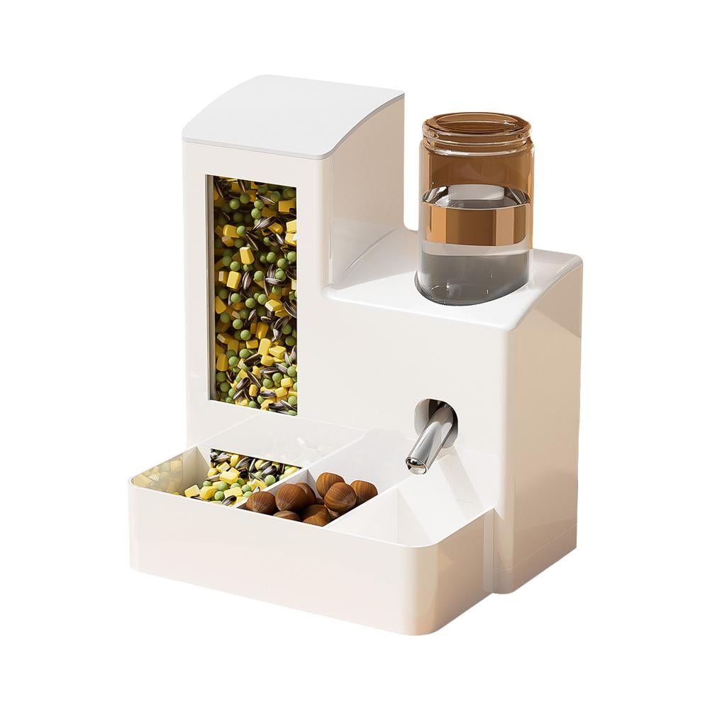 2 in 1 Rabbit Food Water Dispenser, Rabbit Water Bottle Leak-Proof ...