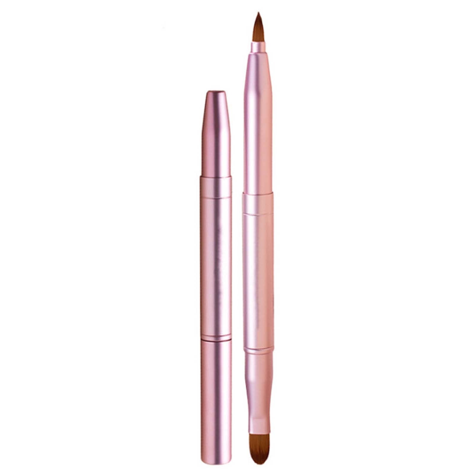 2 in 1 Retractable Lip Brush for Lipstick Lip Gloss Double-Ended Lip ...