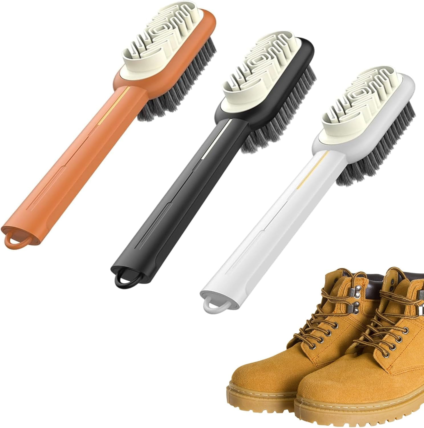 2 in 1 Scrub Suede Shoe Brush, 2026 New Double-Sided Rubber Polish ...