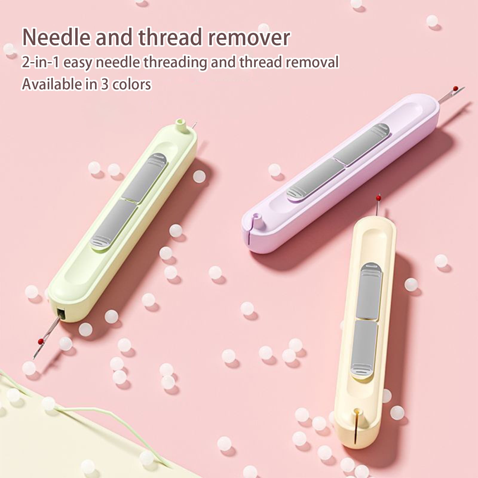 2 in 1 Seam Ripper and Thread Remover, 2025 New Plug-in Needle Threader ...