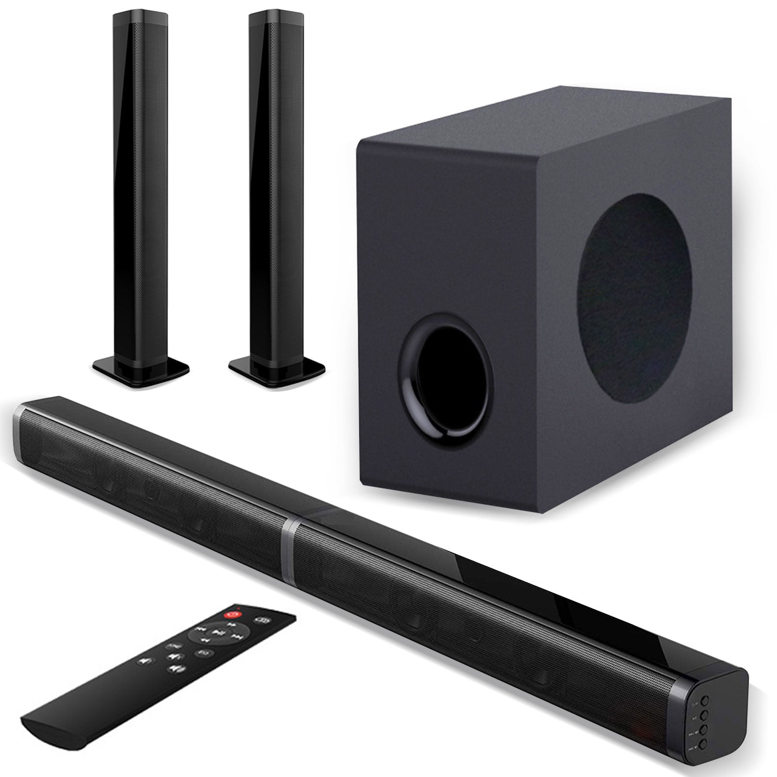 2 in 1 Separable Sound Bar for Smart TV with Subwoofer, Bluetooth 5.0 ...