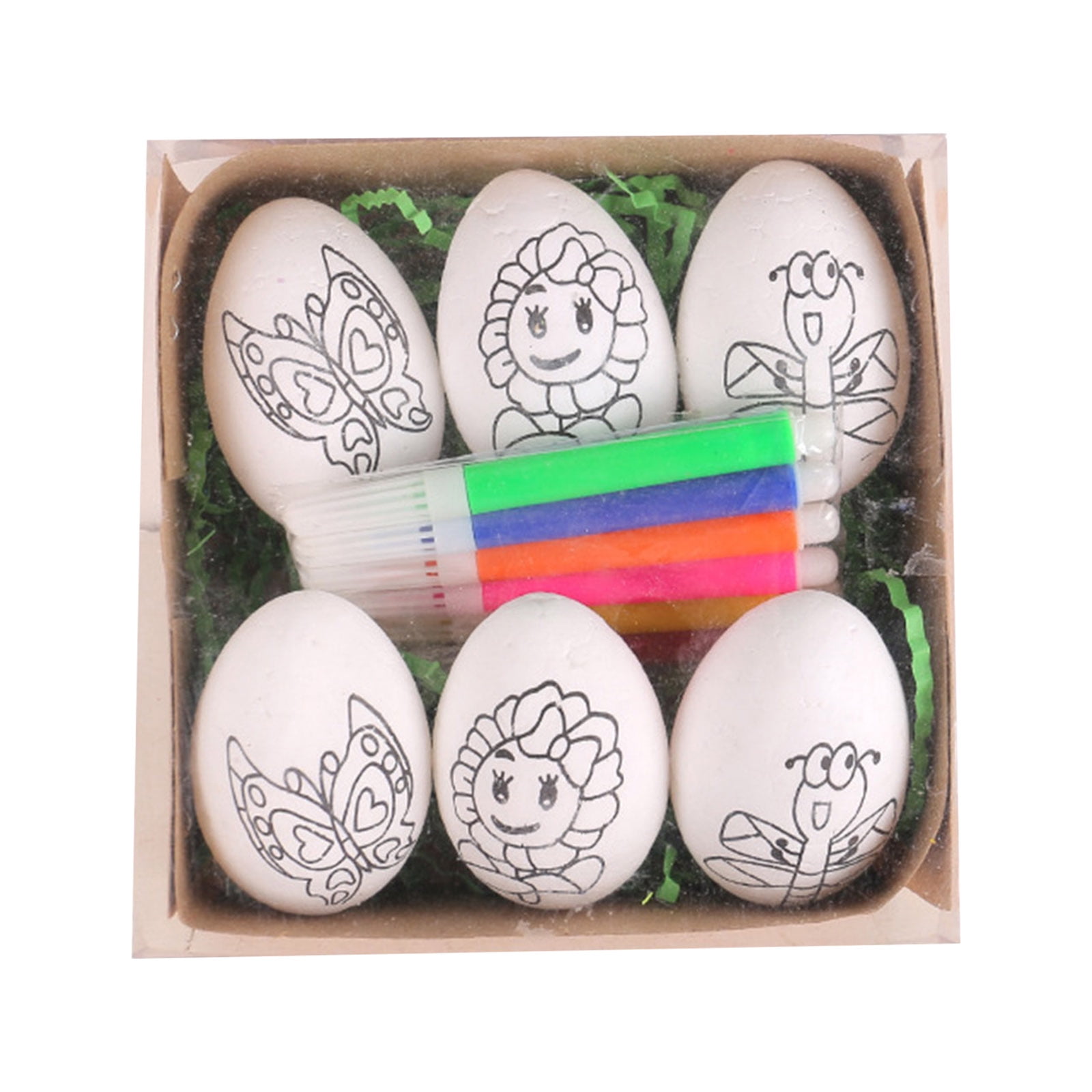 2/1 Sets Easter DIY Hand Painted Eggs, Easter Egg Painting Kit, Hand ...