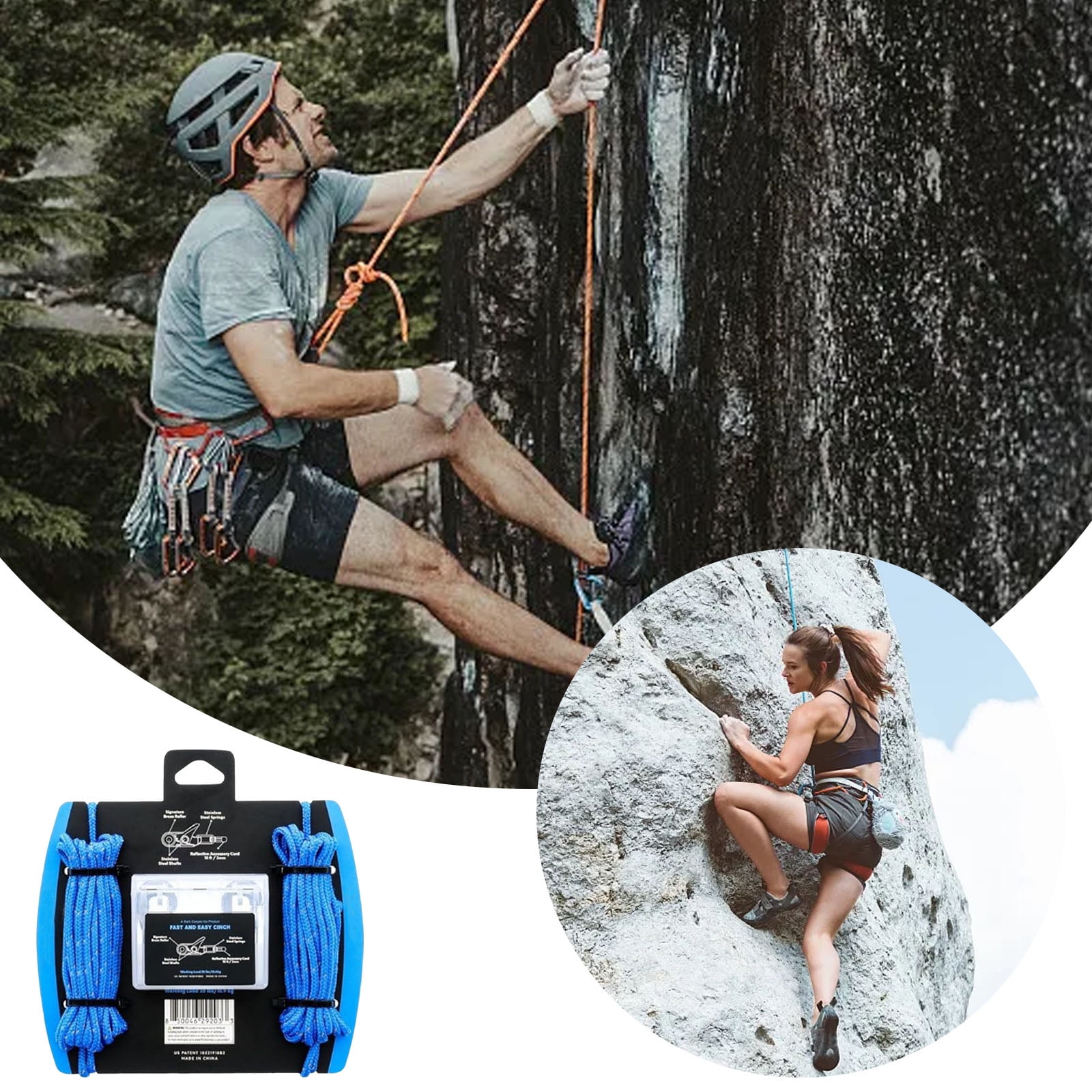 2/1 Sets Rope Adjuster, No More Knots The Ultimate Outdoor Rope ...