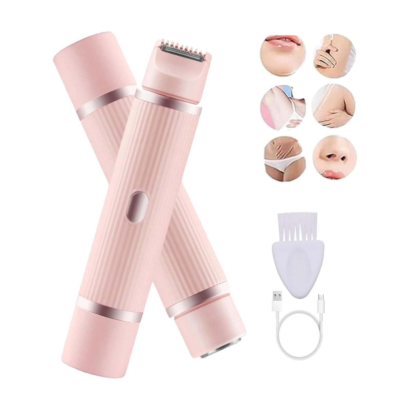2 in 1 Shaver Trimmer for Women - Portable Electric Body Trimmer ...