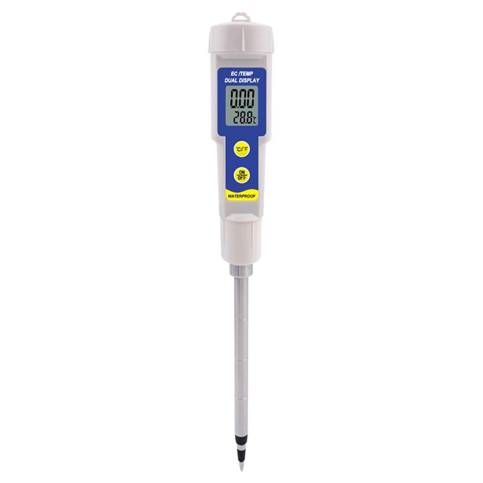 2 in 1 Soil Meter EC Temperature Conductivity Tester Nutrients Liquid ...