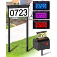 2 IN 1 Solar Address Sign 12 Color Changing Light LED Outdoor Yard ...