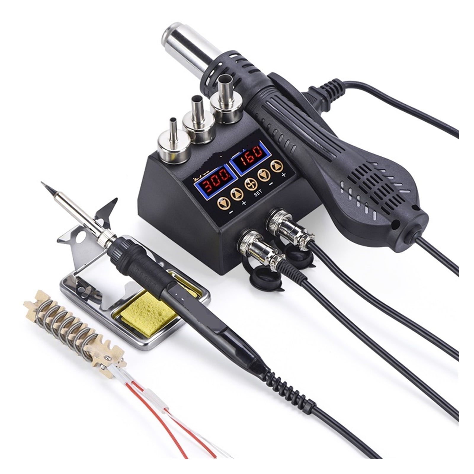 2 In 1 Soldering Station LCD,Digital Display Welding Rework Station For ...
