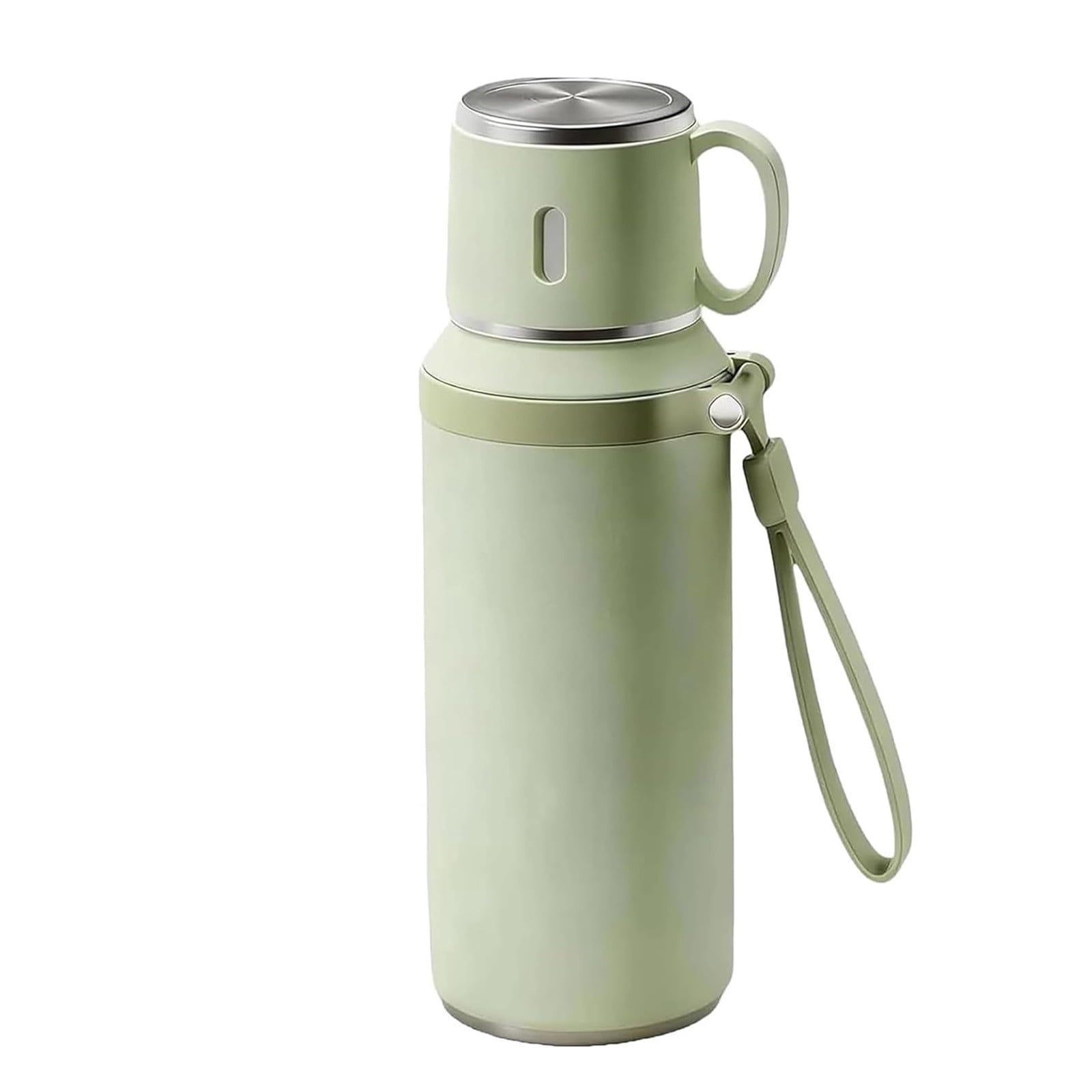 2 in 1 Stainless Steel Vacuum Insulated Bottle With Lidded Cup,600 ML ...
