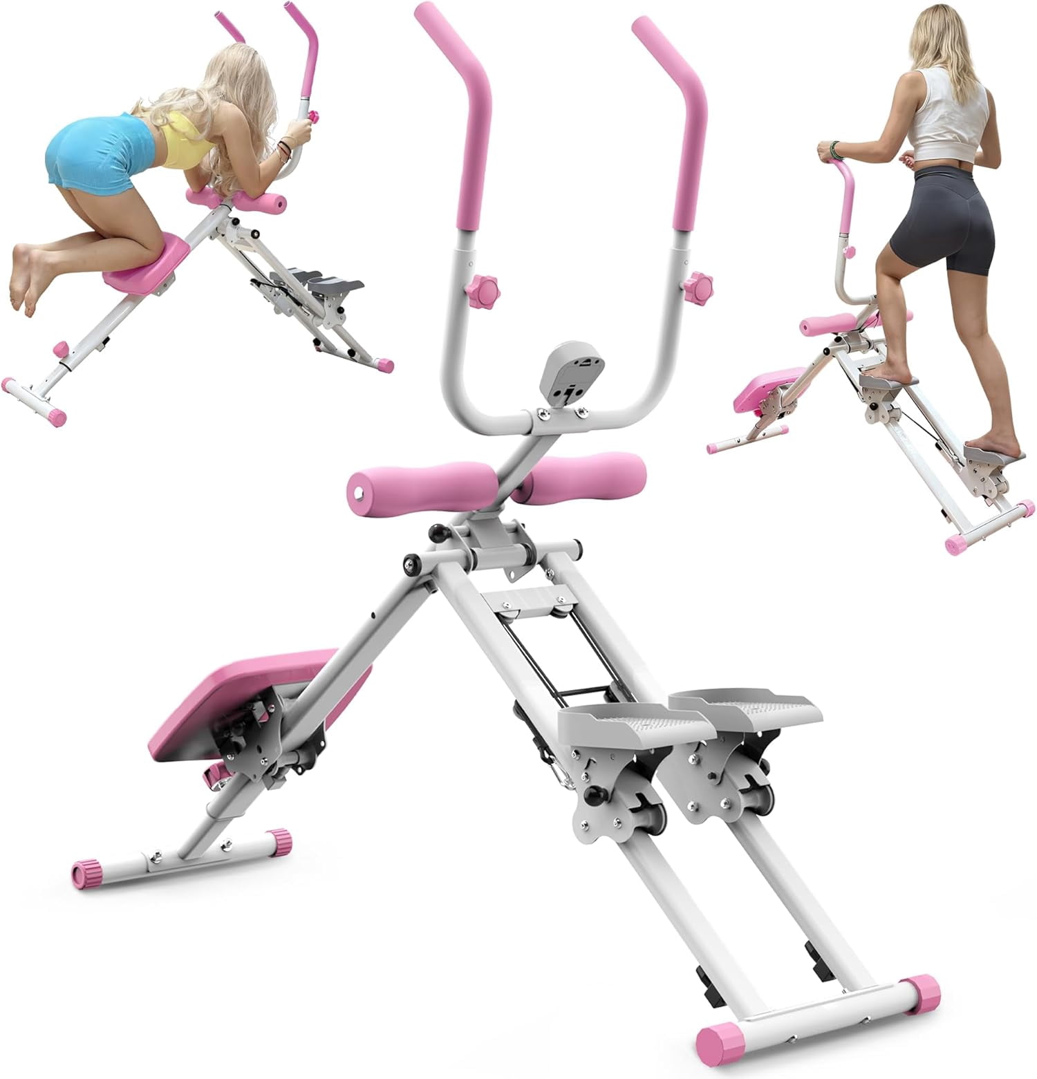 2 in 1 Stair Stepper & Ab Workout Machine - Multi-Function Trainer ...