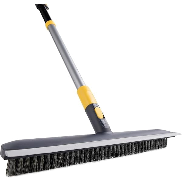 2 in 1 Stiff Bristle Floor Scrub Brush Shower Scrubber for Cleaning ...