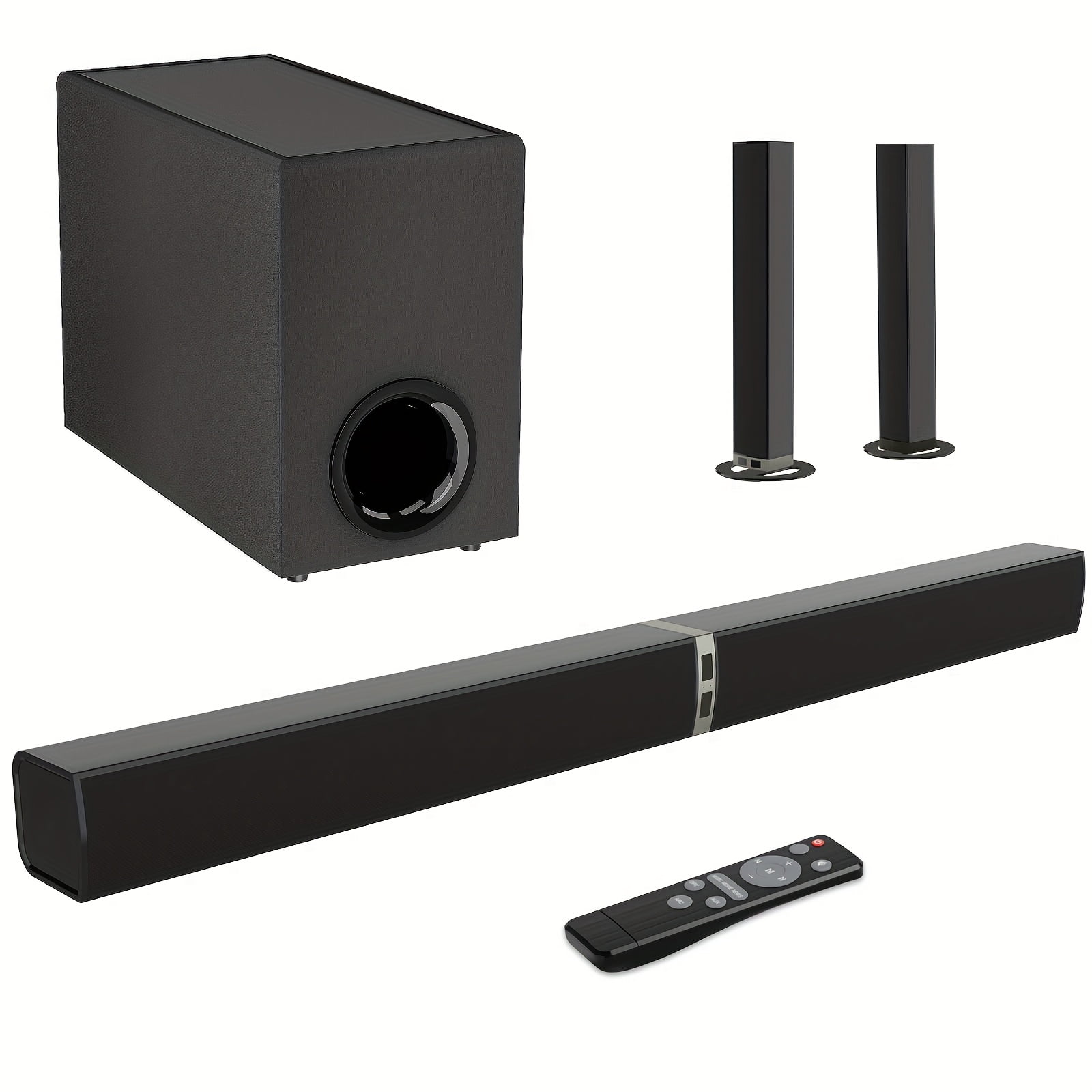 2 In 1 TV Sound Bar, Sound Bars for Smart TV -Wireless 2.0 Channel Home ...