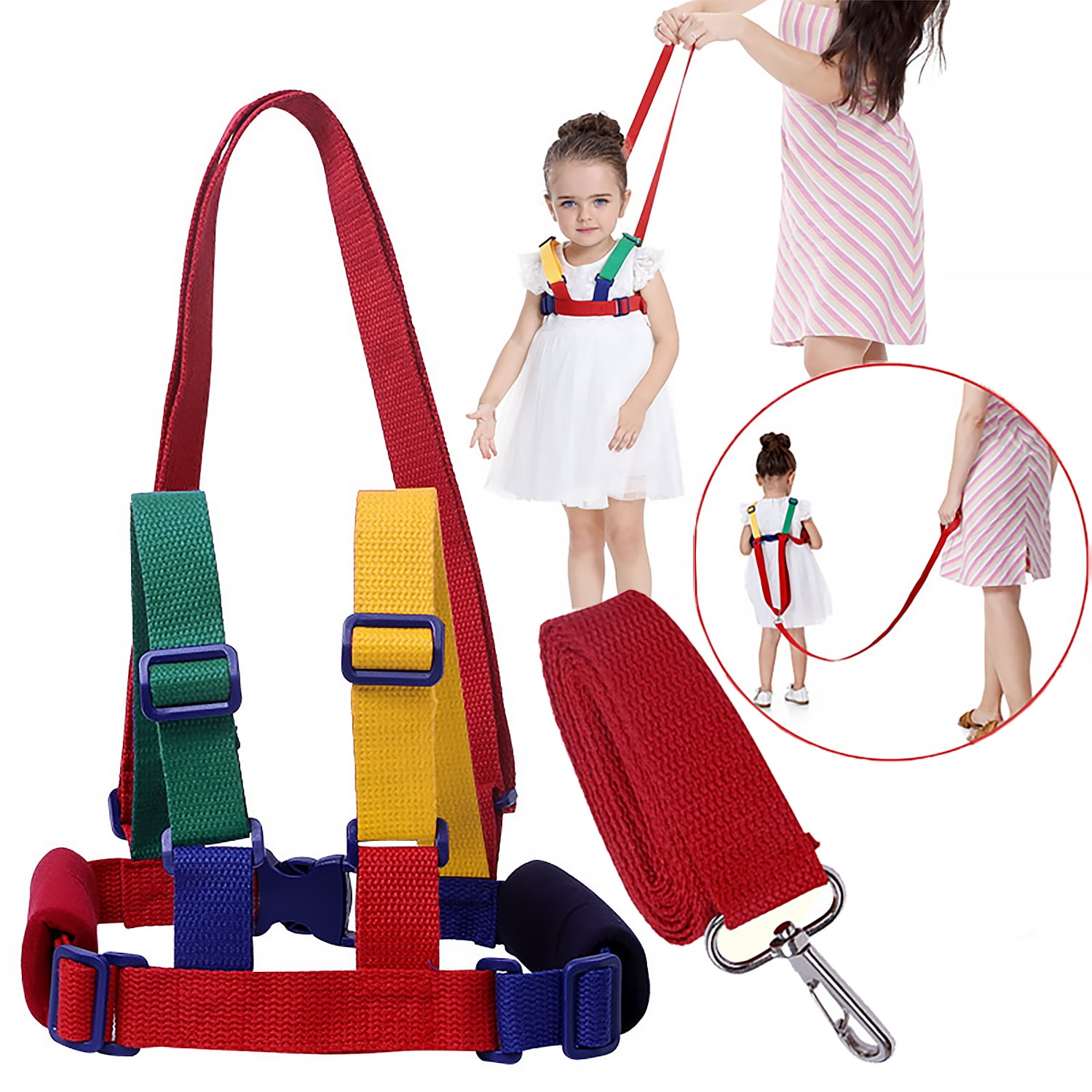 2 in 1 Toddler Safety Harness, Walking Learning Helper, Child Walking ...