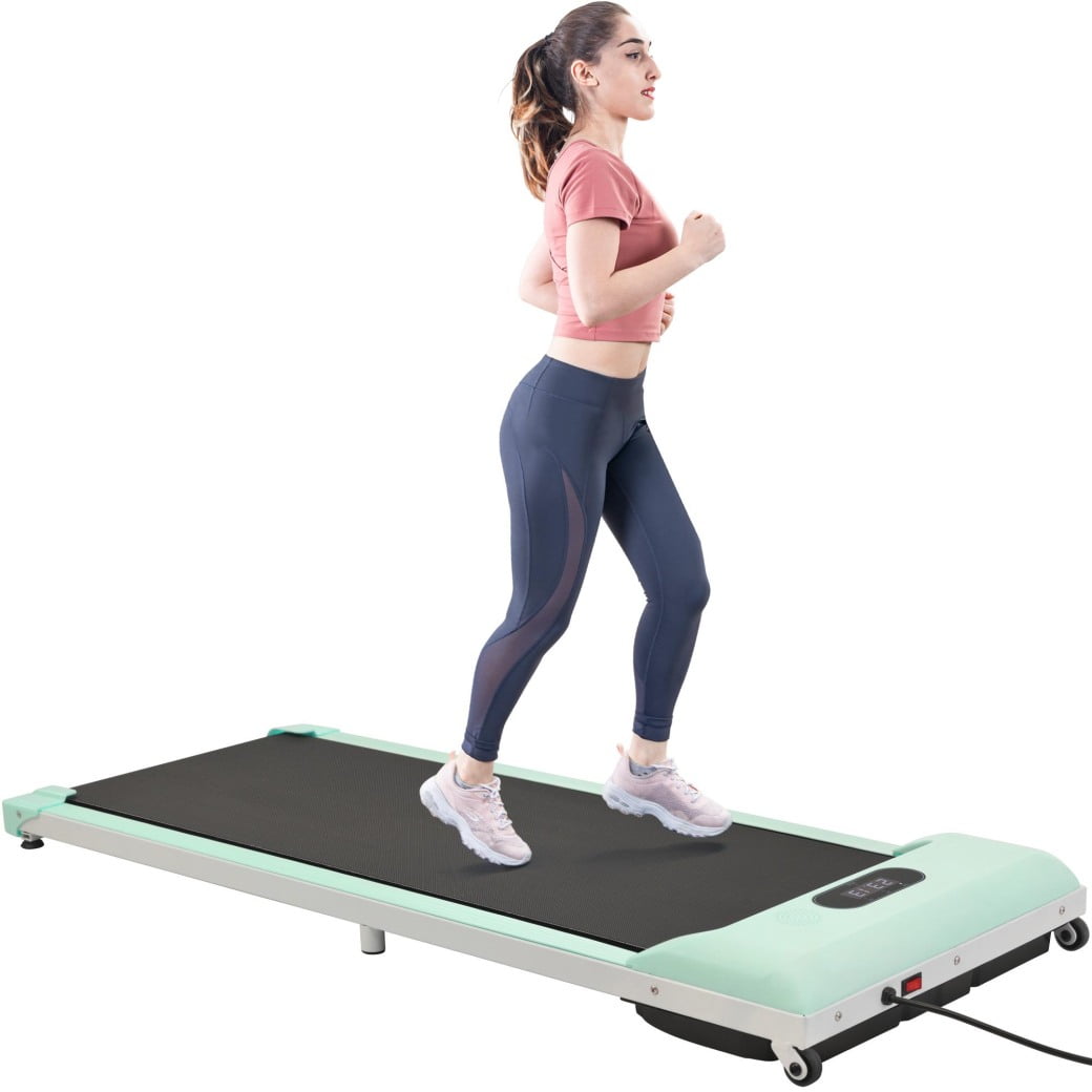 2 in 1 Under Desk Electric Treadmill with 2.5HP,Remote Control, Display ...