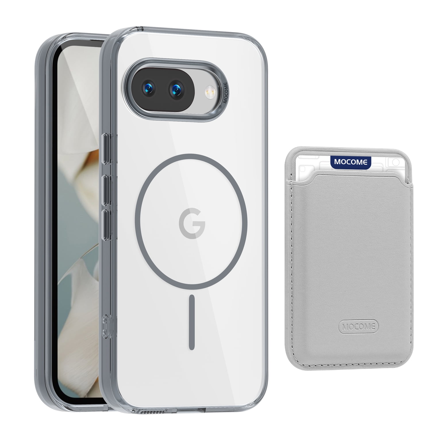 2 in 1 Wallet Case for Google Pixel 9A, Compatible with Magsafe Clear ...