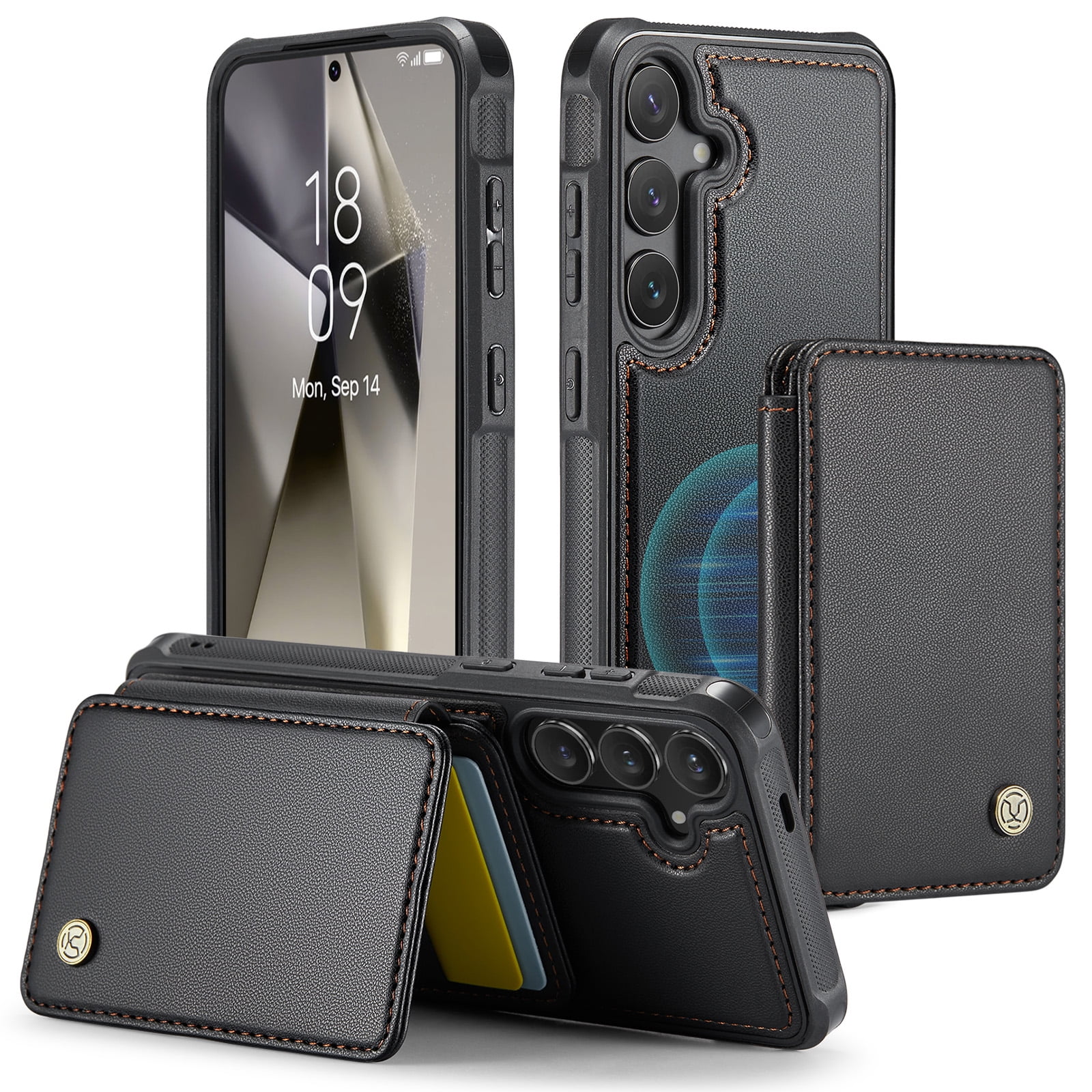 2 In 1 Wallet Case for Samsung Galaxy S23 FE, Detachable Magnetic Back ...