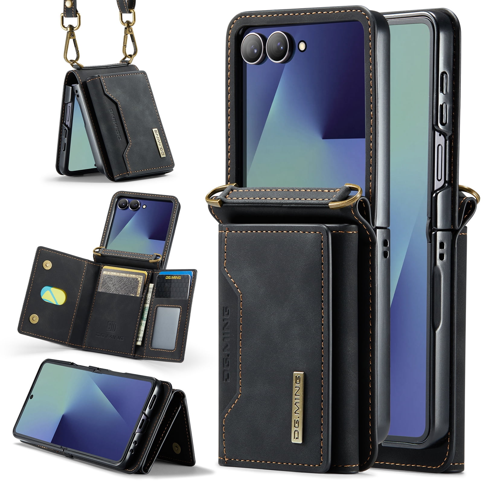 2 in 1 Wallet Case for Samsung Galaxy Z Flip 7 for Women Men ...