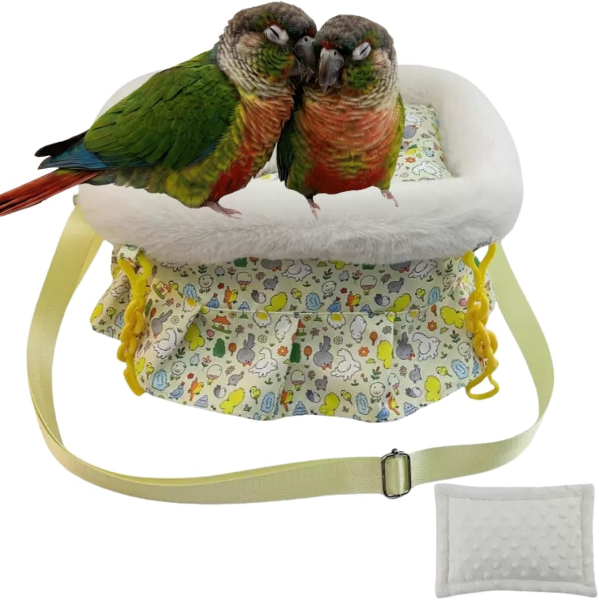 2 in 1 Warm Bird Carrier Bag, Bird Hammock Bed for Cage, Winter Travel ...