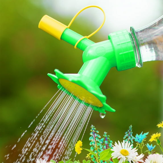 2 in 1 Watering Sprinkler Nozzle, Plastic Bottle Cap Attachment with ...