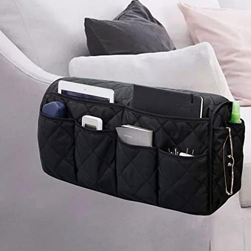 2 in 1 Waterproof Armrest Covers Sofa Arm Organizer with 14 Pockets for ...