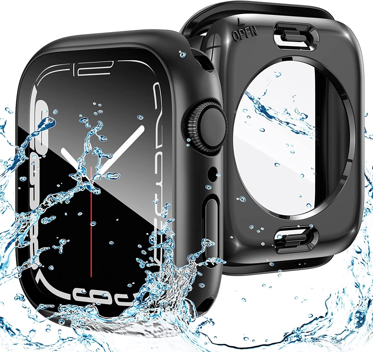 2 in 1 Waterproof Case for Apple Watch Screen Protector 40mm SE 2nd Gen ...