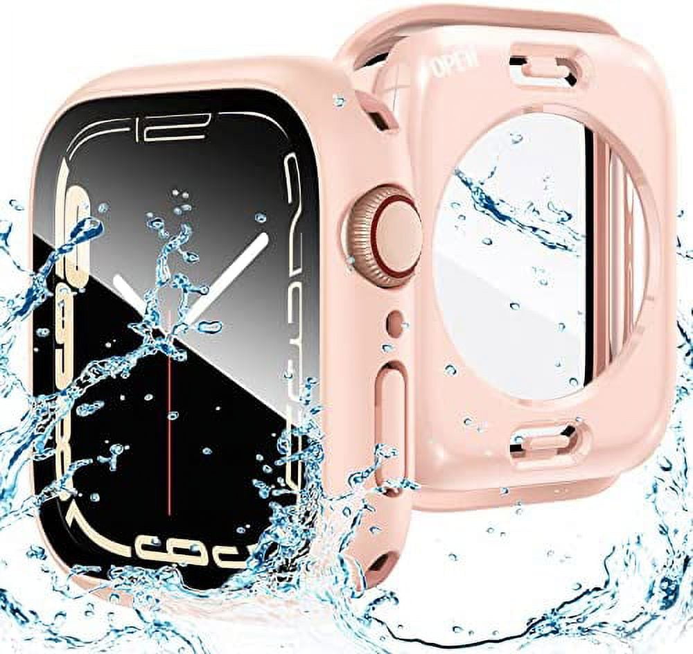 2 in 1 Waterproof Case for Apple Watch Screen Protector 44mm Series 6/5 ...
