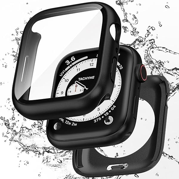 2 in 1 Waterproof Case Compatible with Apple Watch 45mm Series 9/8/7 ...