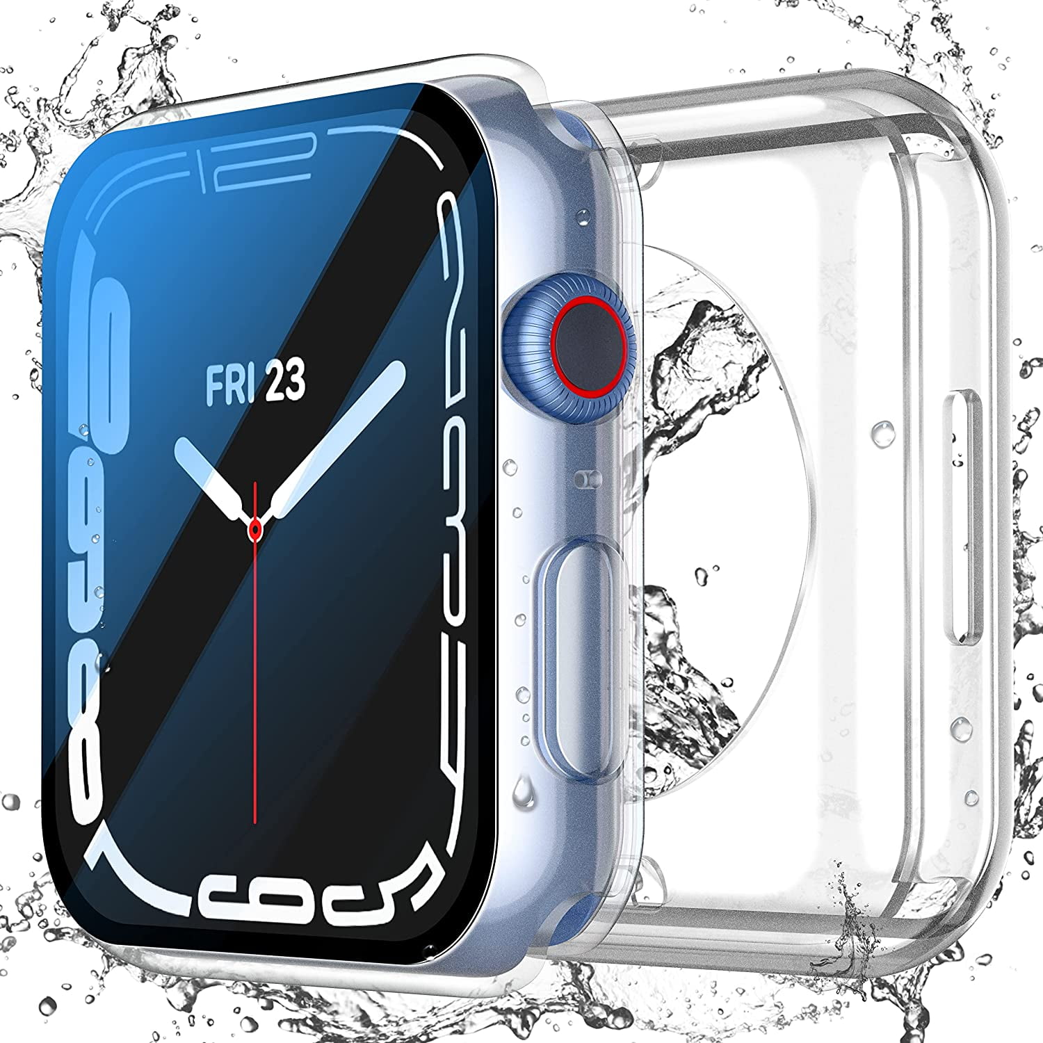 [2 in 1] Waterproof Case with Tempered Glass Screen Protector for Apple ...