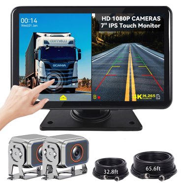 ZEROXCLUB Wireless Backup Camera - Easy Install, Waterproof 7'' Monitor ...