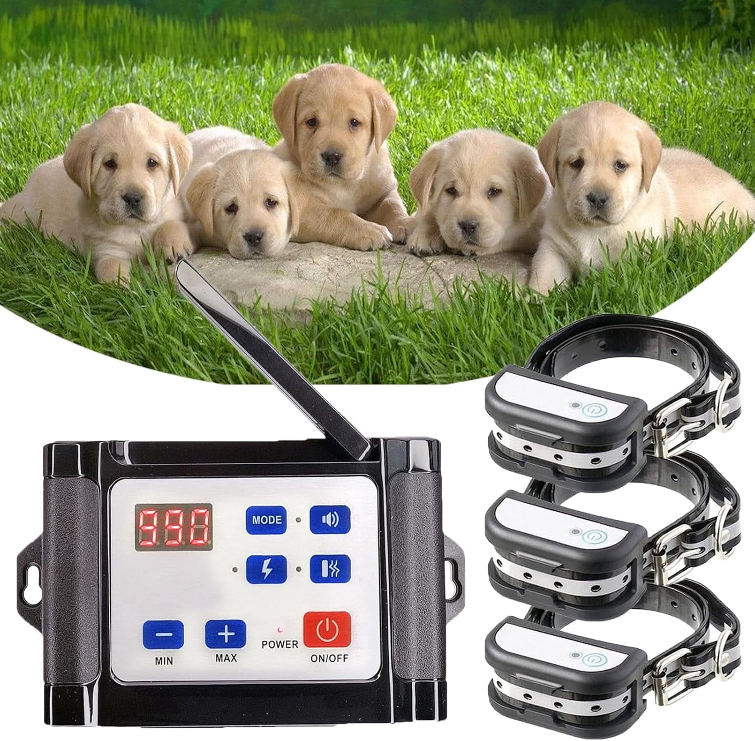 2 in 1 Wireless Electric Dog Fence, Pet Boundary Containment System ...