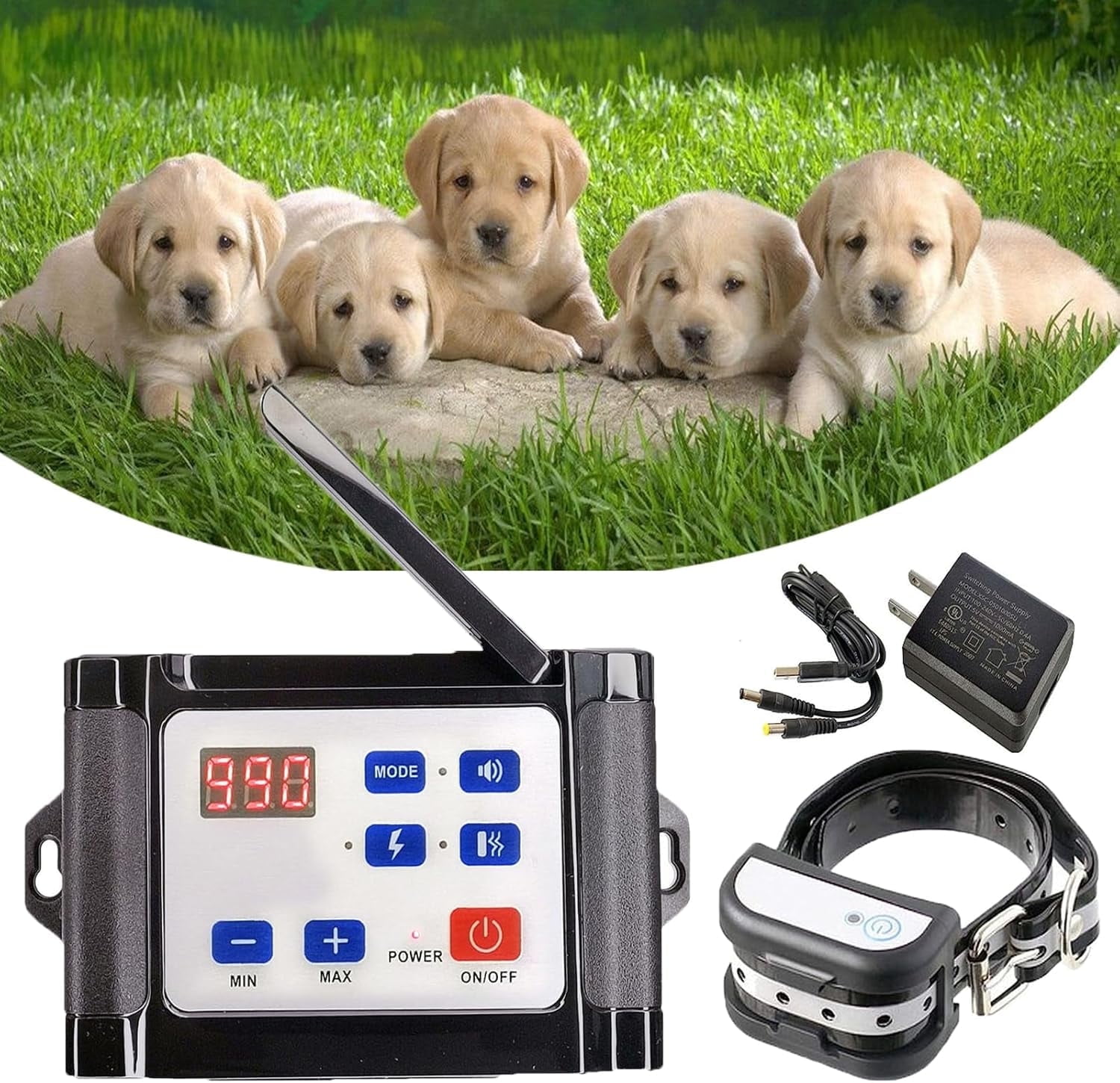 2 in 1 Wireless Electric Dog Fence, Pet Boundary Containment System ...
